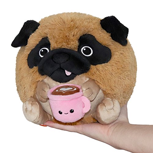 Squishable / Mini Pug holding a mug - 7"