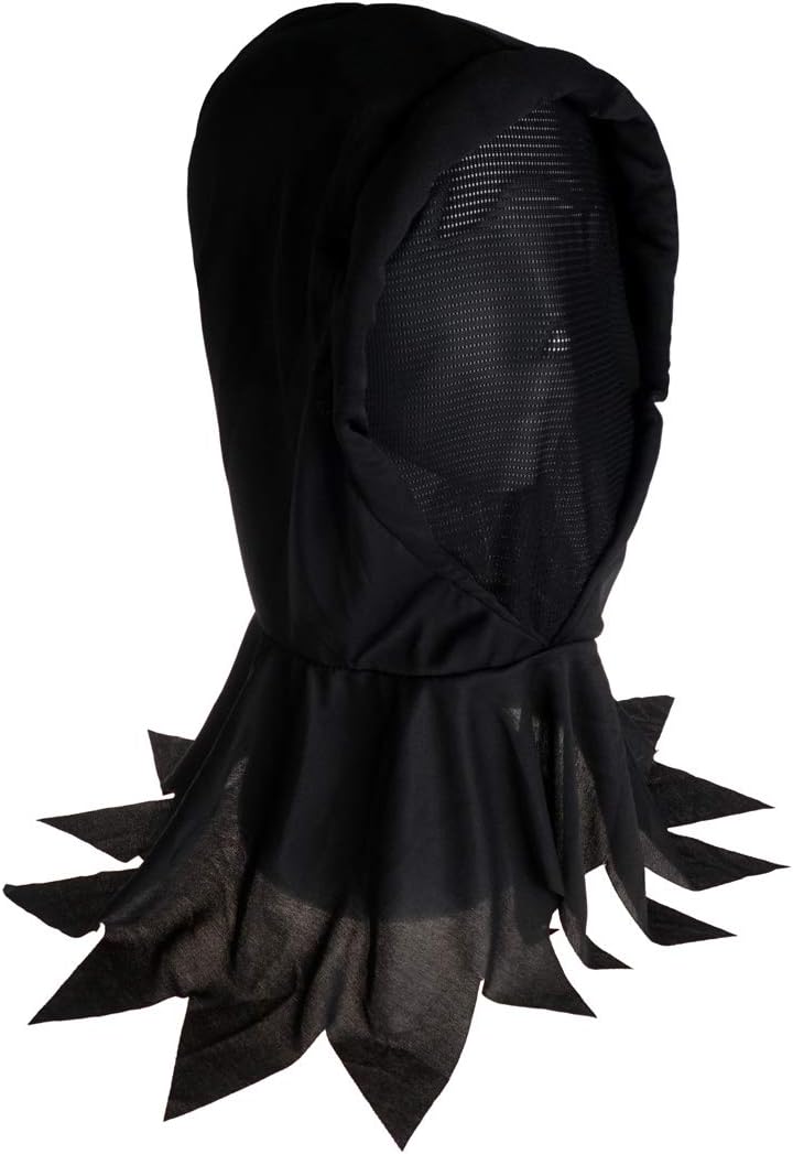 CoolChange Halloween full face mask, disguise hood, fabric, black ...