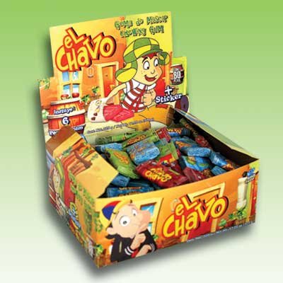 El Chavo Del 8 Chewing Gum with Sticker 80pz Mexican Candy: Amazon.com ...