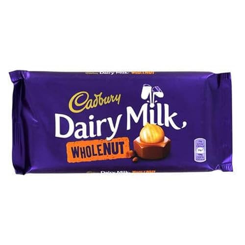 Cadbury Dairy Milk Wholenut Packet Plastic Hand Held Chocolate, 180 g ...