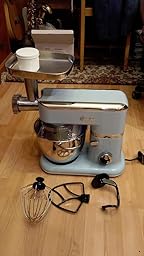 SWAN SP21010BLN Vintage Stand Mixer, 1000 W, Blue: Amazon.co.uk ...