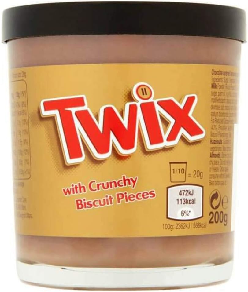 Twix Spread With Crunchy Biscuit Pieces 200g: Amazon.co.uk: Grocery