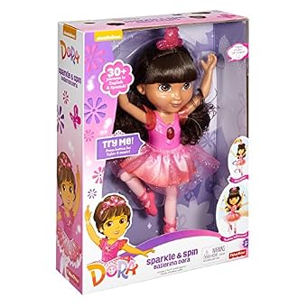 Fisher-Price Nickelodeon Dora & Friends, Sparkle & Spin Ballerina Dora ...