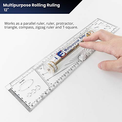 Pacific Arc Rolling Ruler 12 inches Parallel Rolling Ruler | Pricepulse