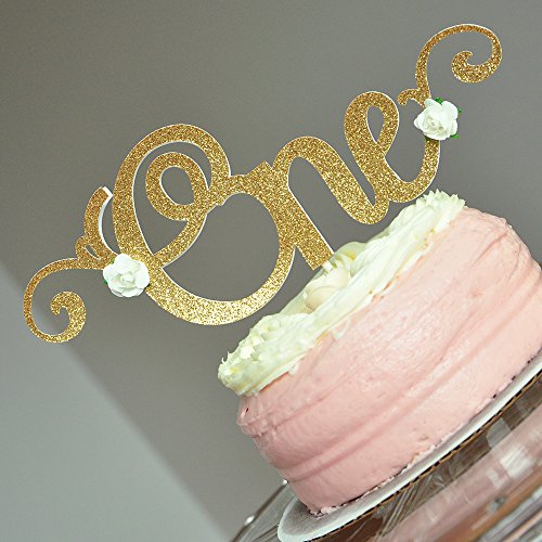 Buy One Cake Topper With Flowers. 1st Birthday Cake Topper. Smash Cake ...
