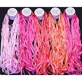 Amazon.com: New ThreadNanny 6 Spools of 100% Pure Silk Ribbons - Green ...