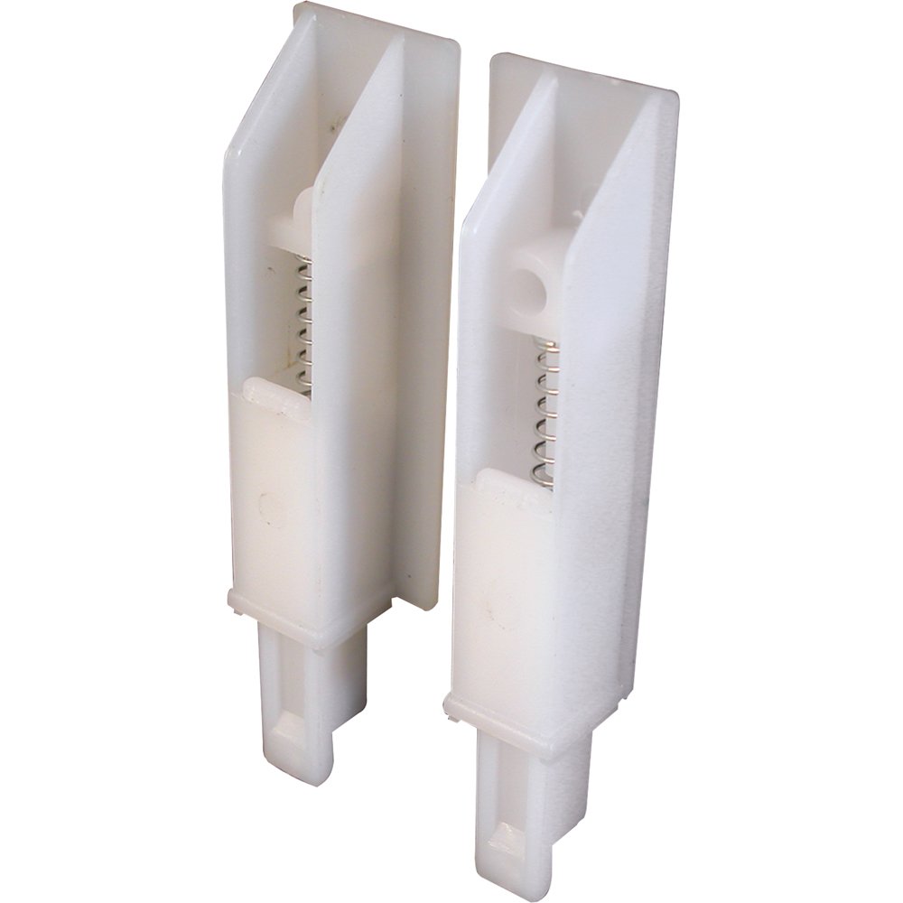Prime-Line N 6559 White Plastic, Sliding Panel Door Bottom Guides ...