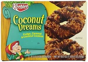 Keebler Fudge Coconut Dreams Cookies, (1lb 9.5 oz) by Keebler: Amazon ...