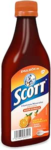 Emulsion de Scott Multivitamínico, Naranja, 200 ml: Amazon.com.mx ...
