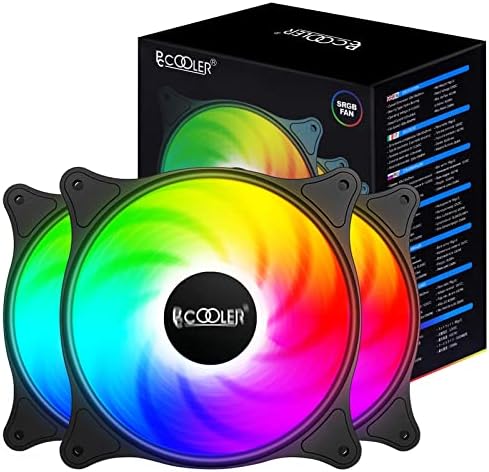 PCCOOLER 120mm Case Fan 3 Pack Magic Moon Series, PC-FX120 High ...