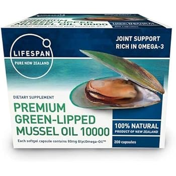 Amazon.com: Hi Well Premium Green Lipped Mussel 10000mg 200 Capsules ...