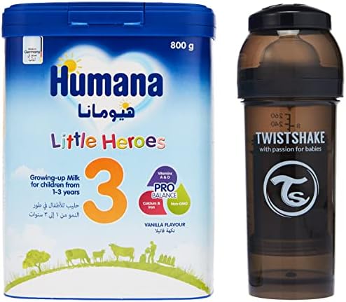 Humana PROBALANCE™ 3 800g Baby Milk with Twistshake Black Sippy Cup ...