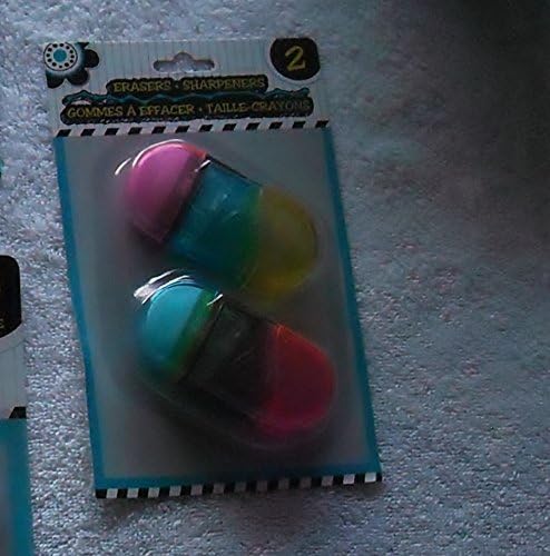 Amazon.com: Combo Eraser & Sharpener - Set of 2 Per Package: Office ...