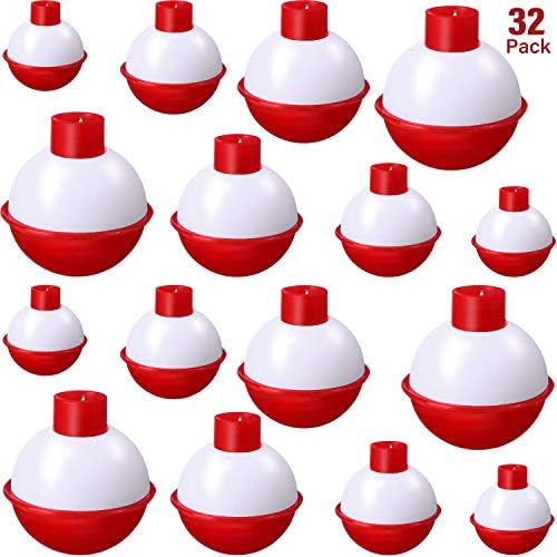 32 Pieces Fishing Bobbers Float Set, Large Bobbers and Small Bobbers ...