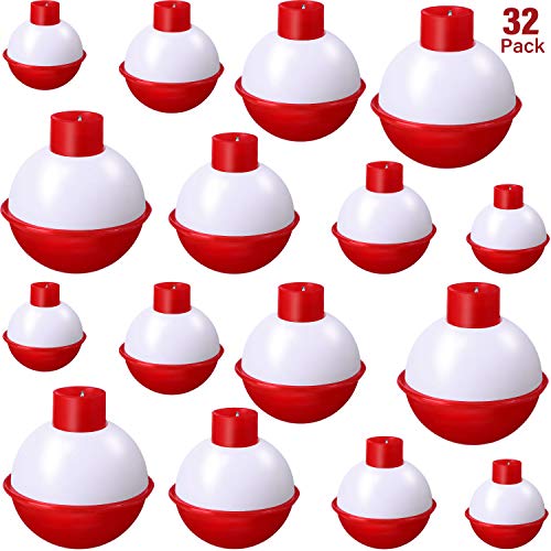 32 Pieces Fishing Bobbers Float Set, Large Bobbers and Small Bobbers ...