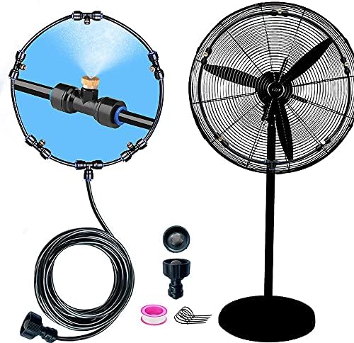 Meikelion Outdoor Misting Fan Kit Mist Cooling System Fan Kit for a ...