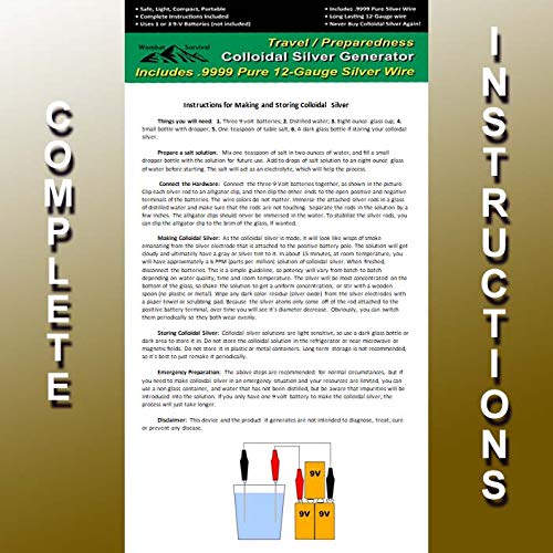Make Colloidal Silver Generator Machine Economy Combo Kit Includes ...
