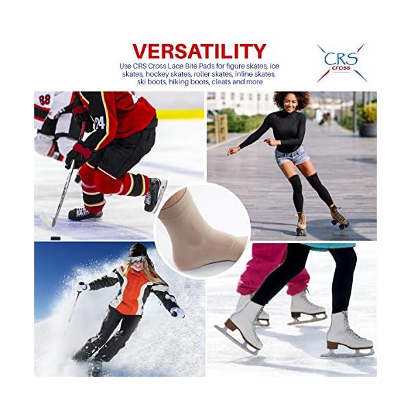 CRS Cross Lace Bite Pads - Premium Padded Skate Socks Protection of ...