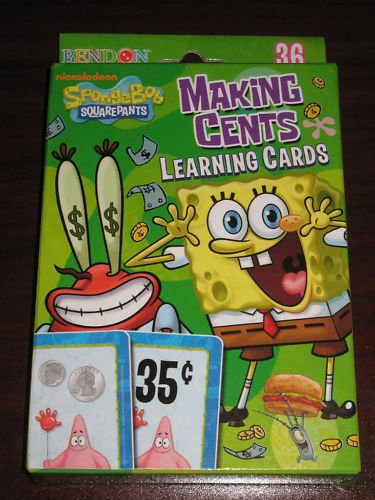 Bendon Nickelodeon Spongebob Squarepants Money Making Cents Learning Cards