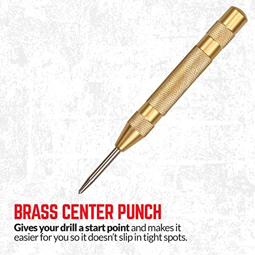 Juego de punzones y punzones para colocar clavos de 5 piezas con punzón ...