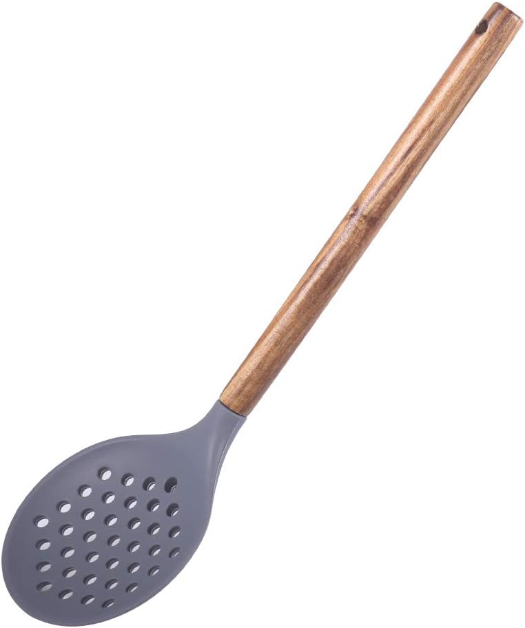 77L Slotted Spoon, Non-Stick Slotted Serving Spoon, Premium Silicone ...
