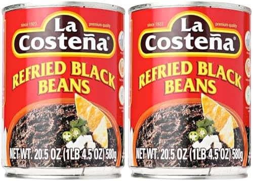 Vilore Foods Co La Costena Refried Black Beans, 20.5 oz (Pack of 2 ...