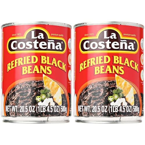 Vilore Foods Co La Costena Refried Black Beans, 20.5 oz (Pack of 2 ...