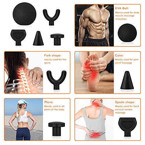 Jigsaw Massage Tip, VEEAPE Massage Gun Tips Theragun Accessories, 5 ...