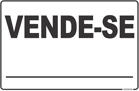 Placa de Sinalização Vende-Se, Grespan, Multicor, 20 x 30 cm, Pacote de ...