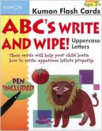 ABCs Write & Wipe: Uppercase Letters: Kumon: 9781933241104: Books ...