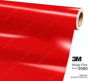 Amazon.com: 3M 1080 G13 GLOSS HOT ROD RED 1ft x 1ft (1 Sq/ft) Car Wrap ...