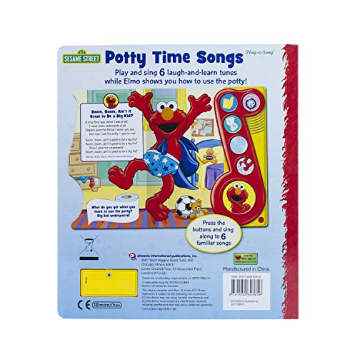 Sesame Street - Elmo Potty Time Songs Little Music Note Sound Book - PI ...