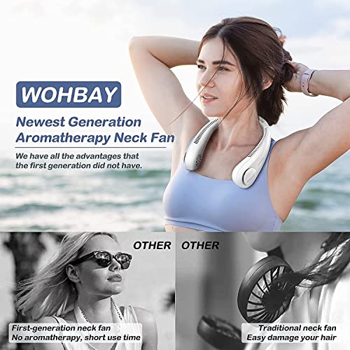 Portable Neck Fan, Bladeless Neck air Conditioner Rechargeable, 5000 ...