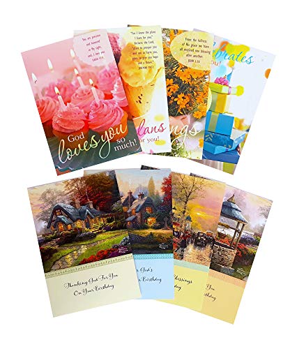 DaySpring Birthday Cards, 24 Cards With Envelopes - DCBG