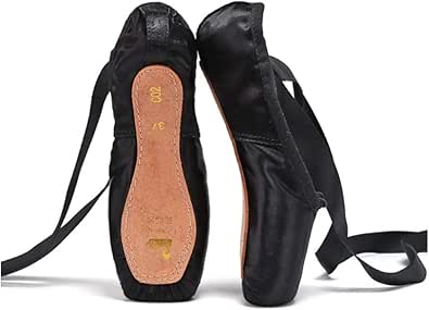 Amazon.com | Nexete Professional Ballet Dance Pointe Shoes, Satin Dance Slipper Flats with Toe ...