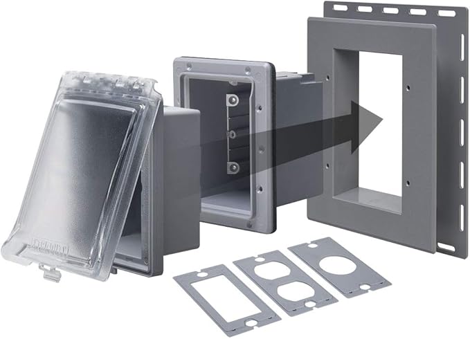 HUBBELL MR420CG 1G GY WP NM in-USE Cover, Gray: Amazon.ca: Tools & Home ...