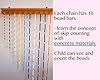 Amazon.com: Montessori Multiplication bead chains with hanger: Handmade