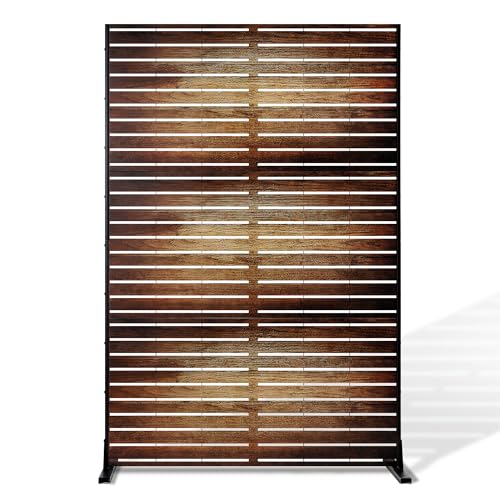 FENCY Metal Privacy Screen Outdoor Privacy Screen 72" H×47" W Vintage ...