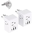 Amazon.com: 2 Pack Switzerland Travel Plug Adapter, Swiss Outlet ...