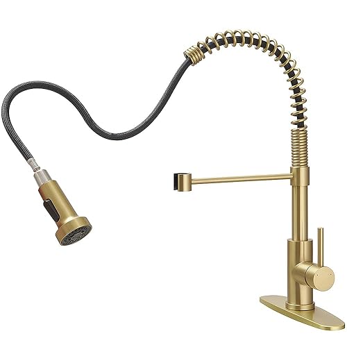 OWOFAN Kitchen Faucet, Kitchen Faucets with Pull Down Sprayer Sus304 ...