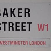 Baker Street W1 London Street Sign - Steel, 20 x 15cms: Amazon.co.uk ...
