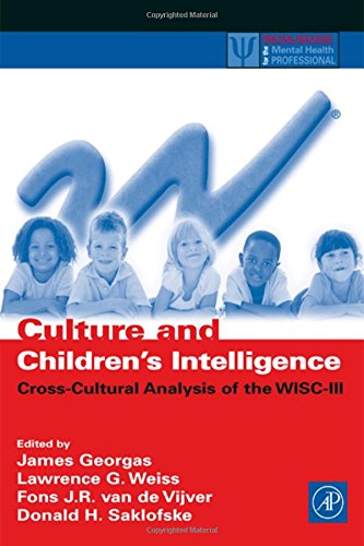 Culture and Children's Intelligence: Cross-Cultural Analysis of the ...