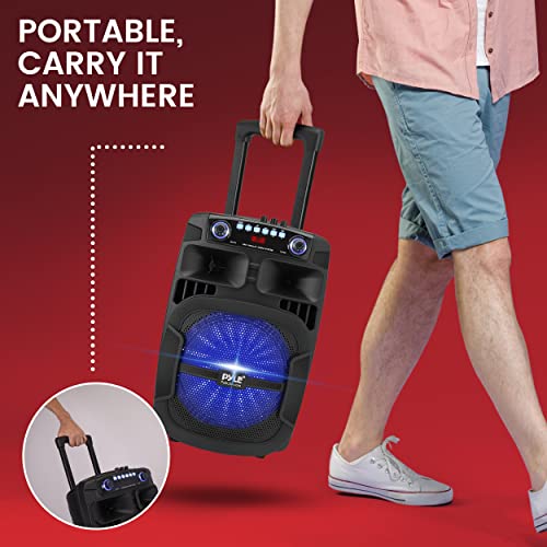 Pyle Portable Bluetooth PA Speaker System - 800W 12”Outdoor Bluetooth Speaker Portable PA System ...