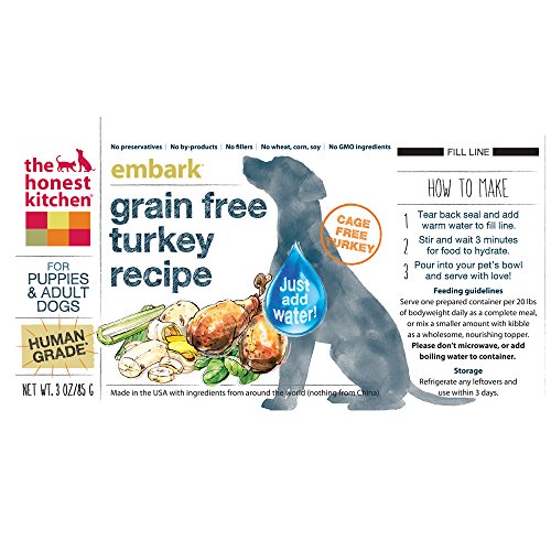 The Honest Kitchen Human Grade Dehydrated Grain Free Turkey Dog Food ...
