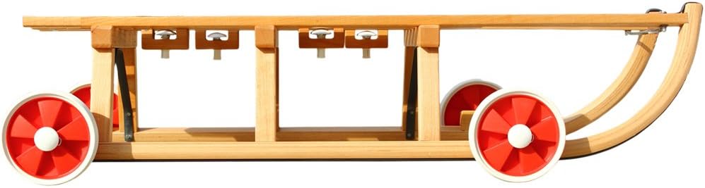 Rolling Toboggan - Wooden sledges with wheels for rolling on tar ...