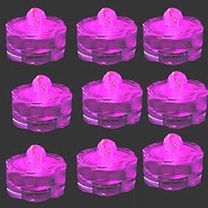 Amazon.com: SUPER Bright LED Floral Tea Light Submersible Lights For ...
