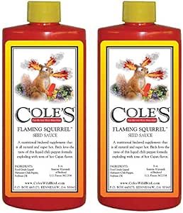 Amazon.com : Cole's Wild Bird Products FS08 Flaming Squirrel Seed Sauce ...