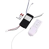 Universal Ceiling Fan Remote Control Kit Receiver Replacement, 6-Speed & Timing, Remote ...