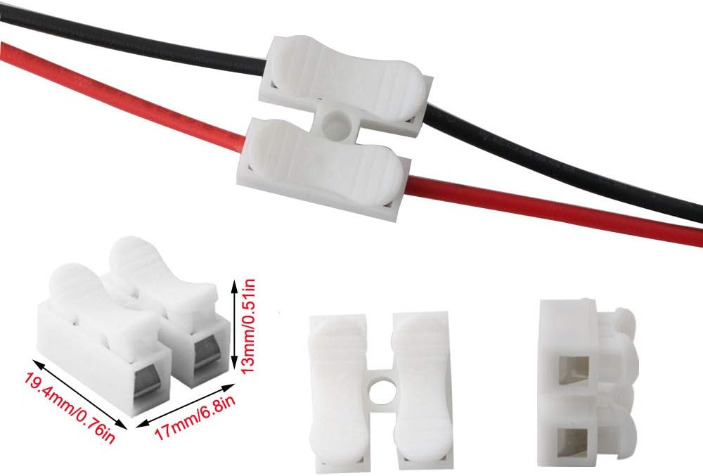 RUNCCI-YUN 71Pcs CH2 Spring Wire Connectors, Spring terminal block ...