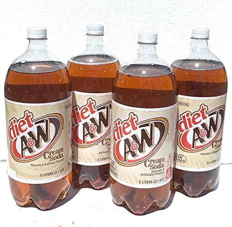 Amazon.com : 4 Pack Diet A&W Cream Soda - 2 Liters : Grocery & Gourmet Food